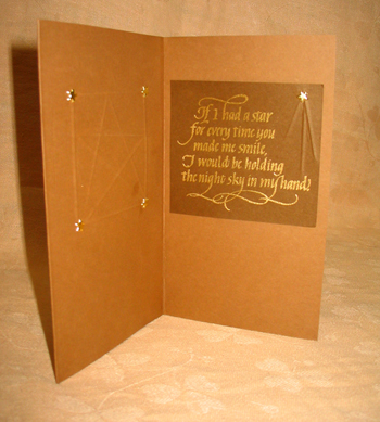 byhand Project - Scor-it Copper Star Card